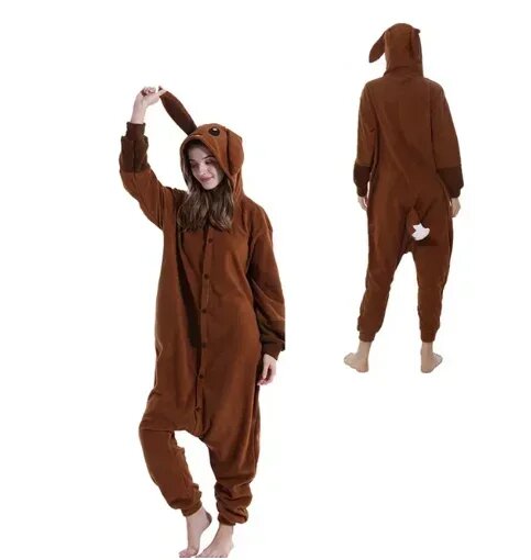 Костюм Eevee Kigurumi, коричневый, XL