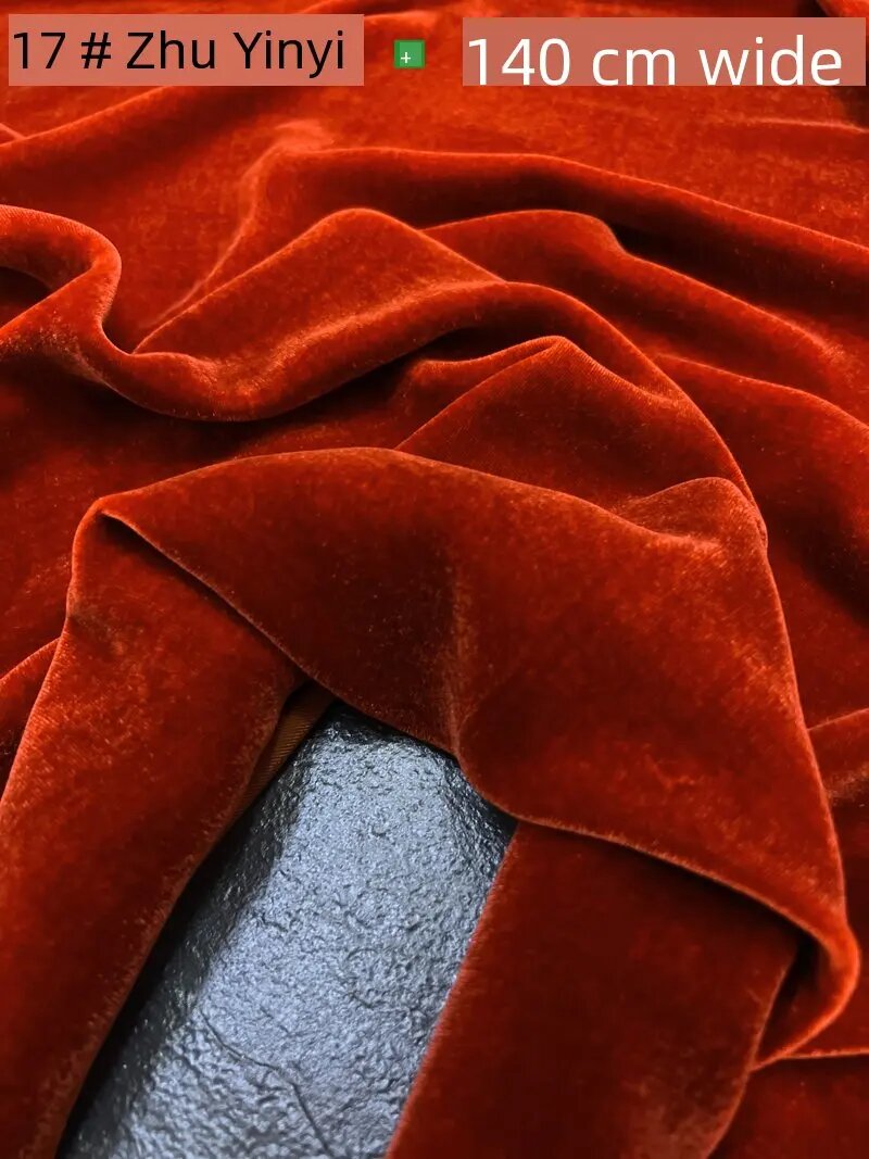 Шелковый бархат 40 цветов as picture color, 150cm