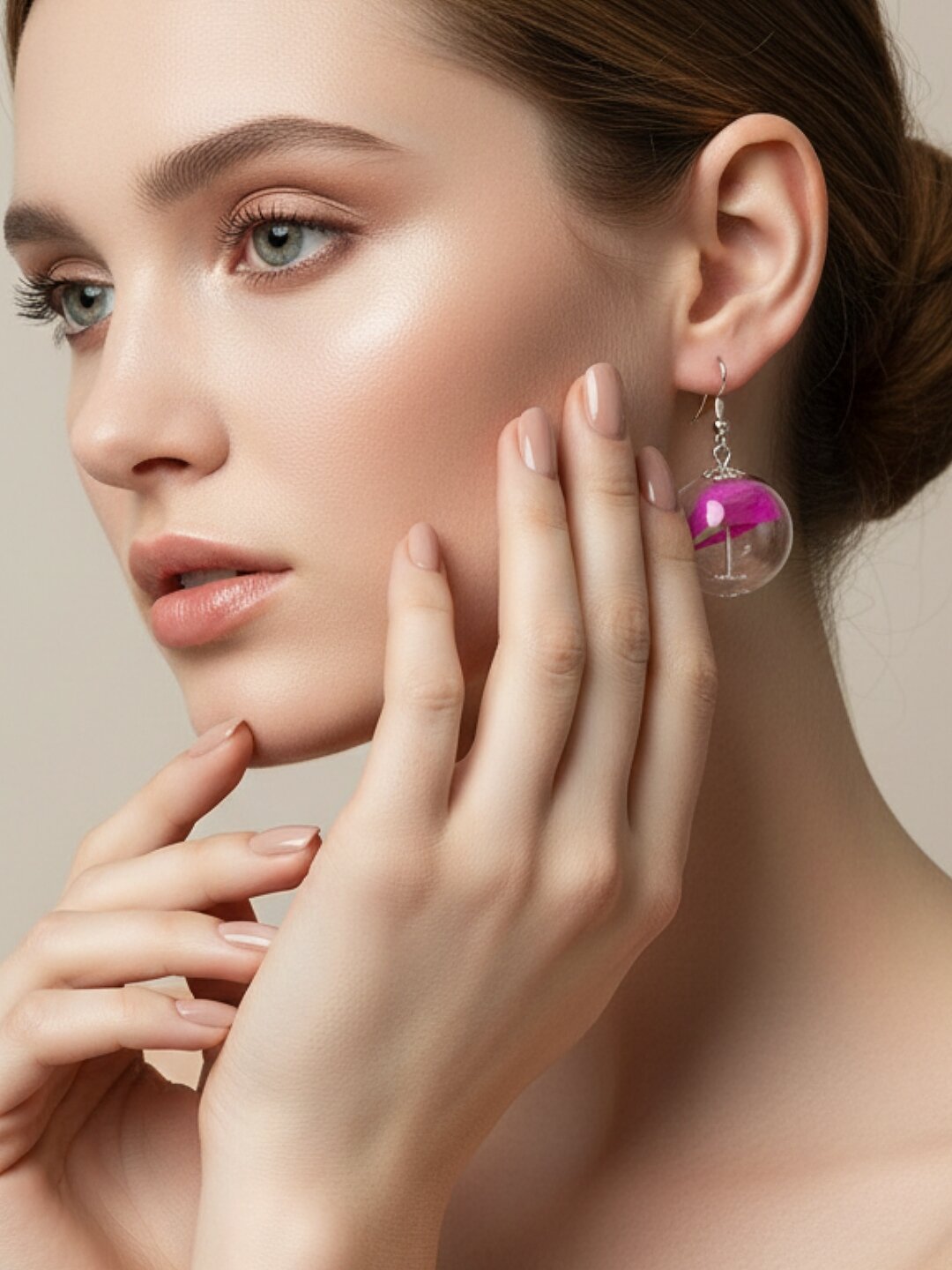 Серьги, перо