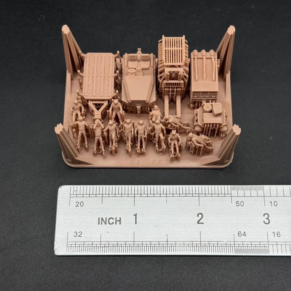 Набор модели 1/144 наземного персонала и транспорта из резины