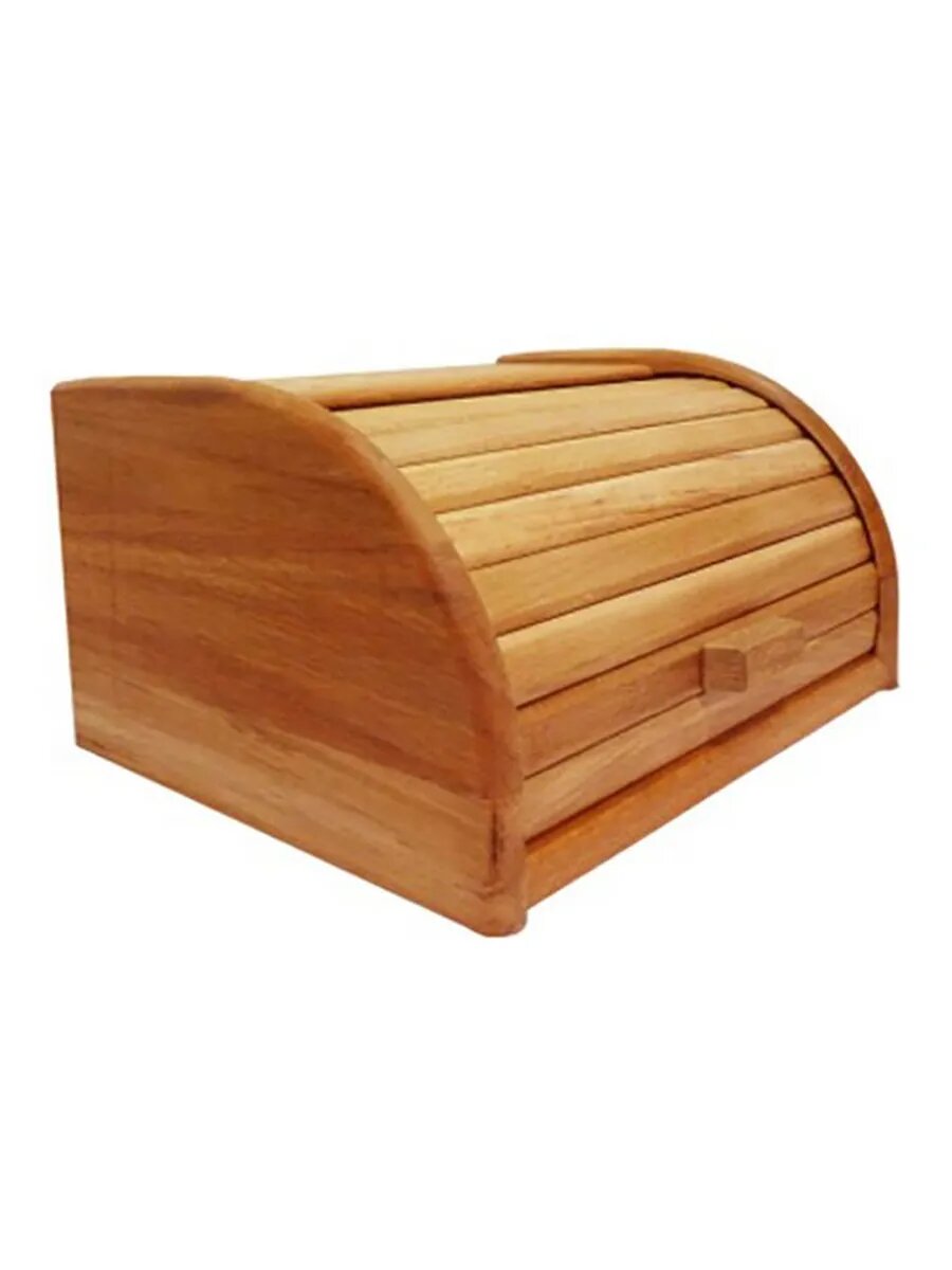 Хлебница деревянная с крышкой, 34x28x19 см