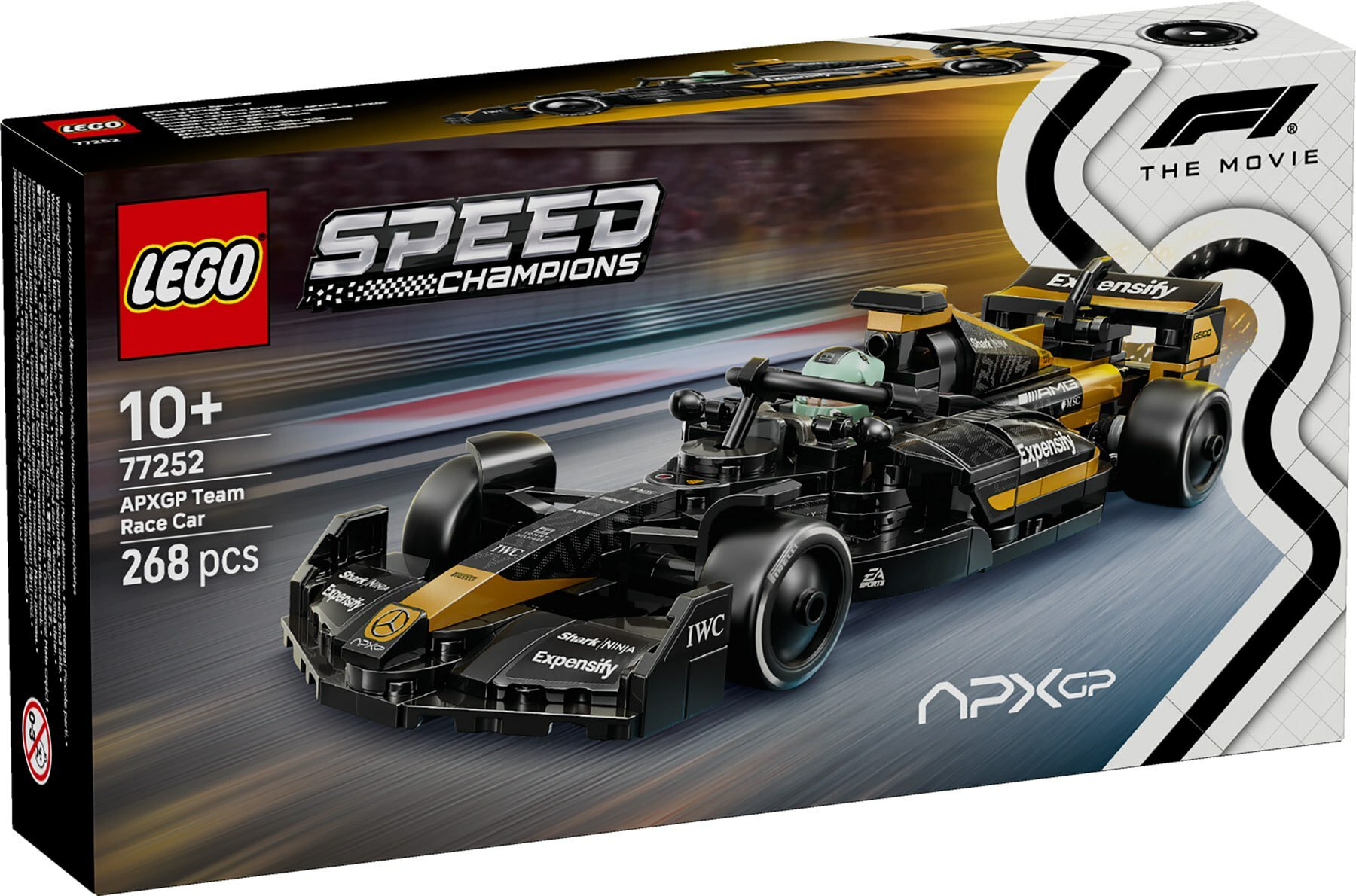 Конструктор LEGO Speed Champions 77252 Формула-1-Гоночный автомобиль команды APXGP F1, 268 эл.