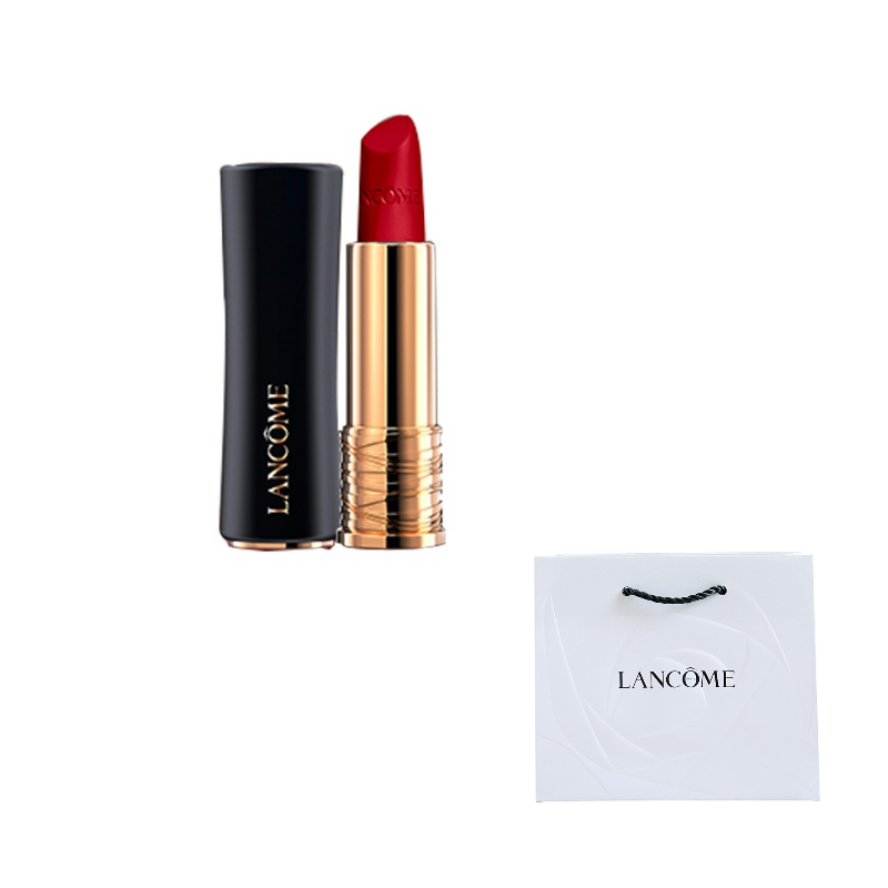 Помада женская LANCÔME Pure, оттенок #196 Cinnabar Orange, в чёрной упаковке