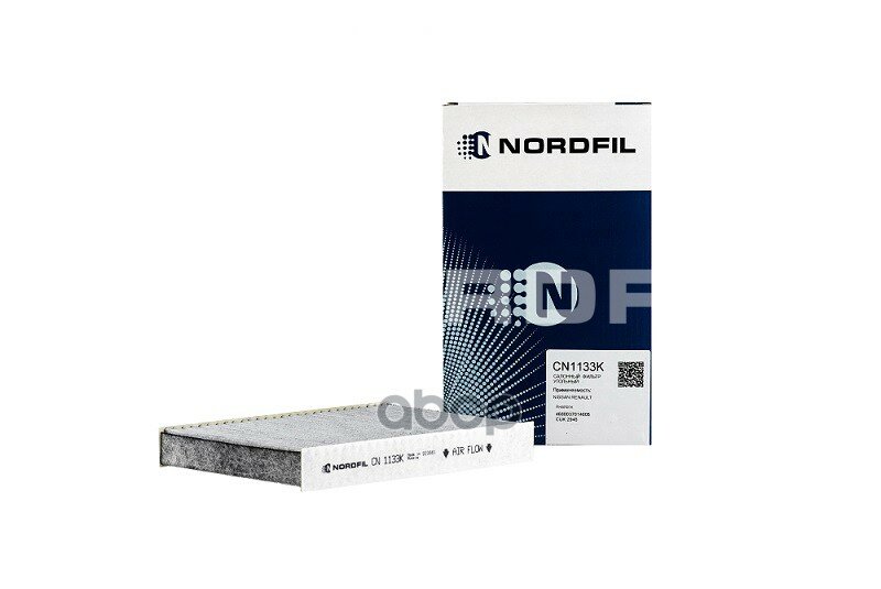 Фильтр салона угольный Nissan Kubistar Renault Clio II Kangoo Megane I Symbol NORDFIL арт. cn1133k