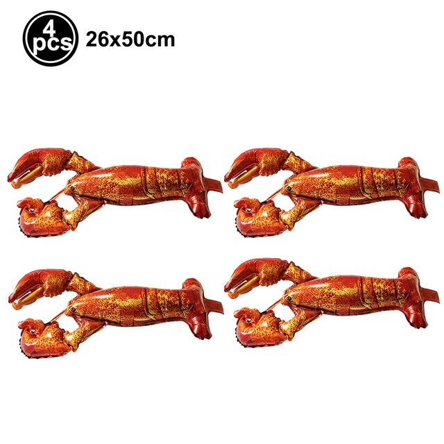 Набор из 4/12 воздушных шаров с изображениями рыб, креветок и карпов для мальчиков и девочек, вечеринок на рыболовную тематику, дней рождения, детских праздников, а также реалистичных реквизитов в виде рыб.