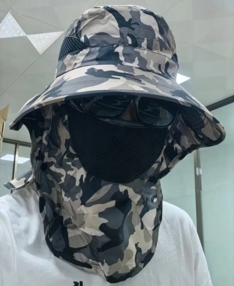 Солнцезащитная панама Light Blue Camo, унисекс