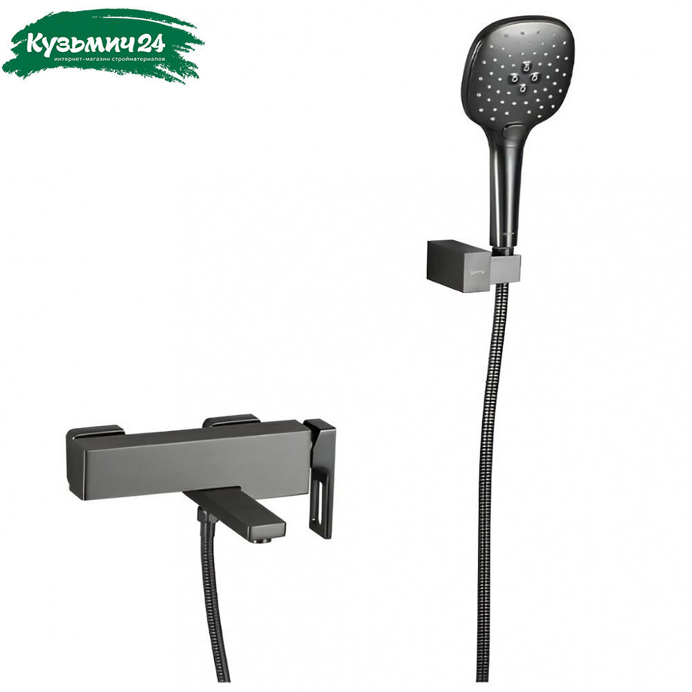 Смеситель для ванны Gappo G3217-9 оружейная сталь