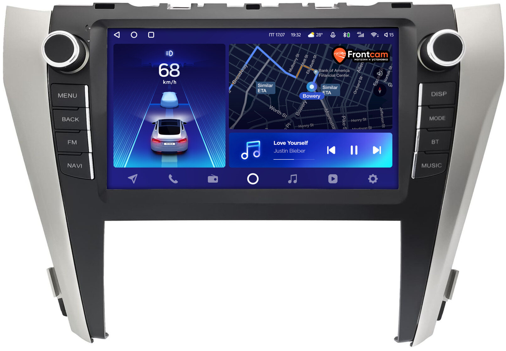 Штатная магнитола Toyota Camry XV55 2014-2018 Teyes CC2 PLUS 4/32 9" RM-9-1208 Android 10 (4G-SIM, DSP, QLed)