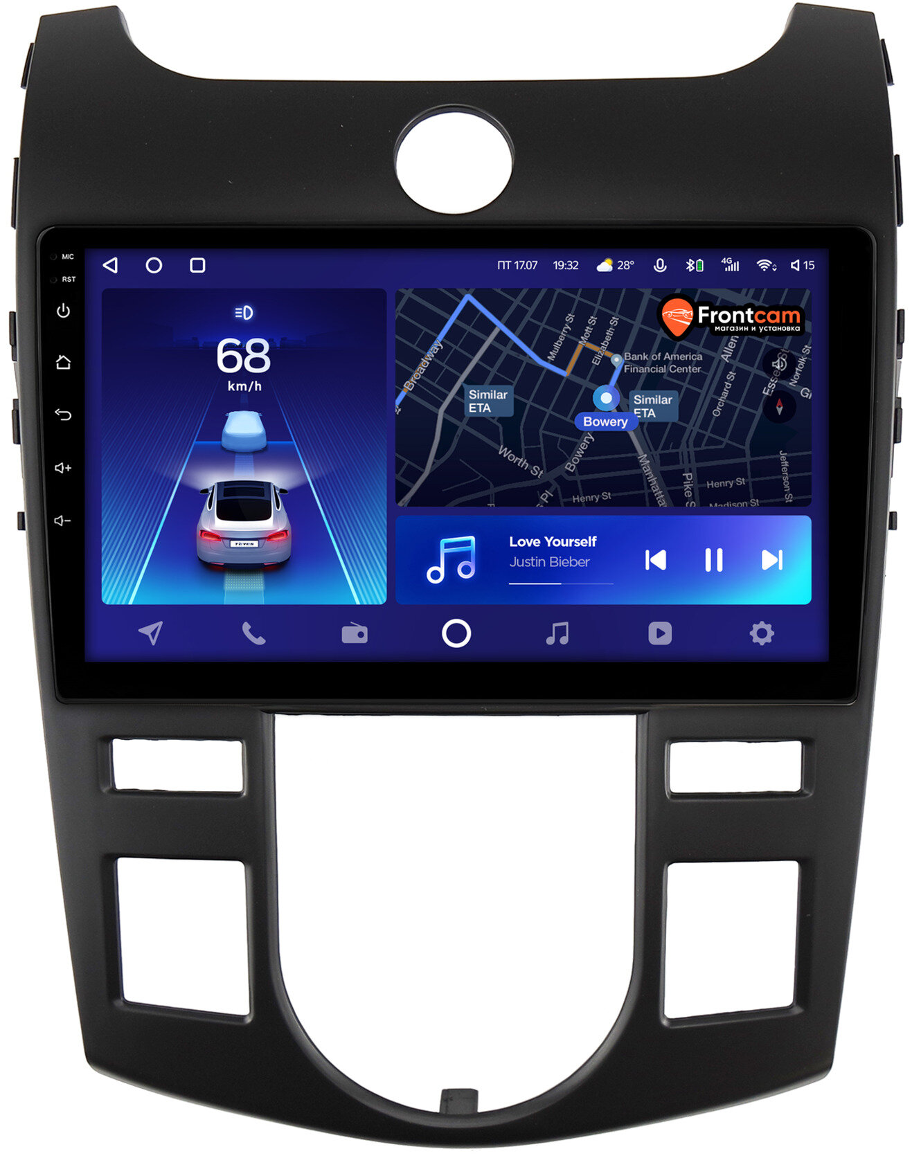 Штатная магнитола Kia Cerato 2 седан, Forte 2008-2013 (с климат-контролем) Teyes CC2 PLUS 6/128 9" RM-9-413 Android 10 (4G-SIM, DSP, QLed)