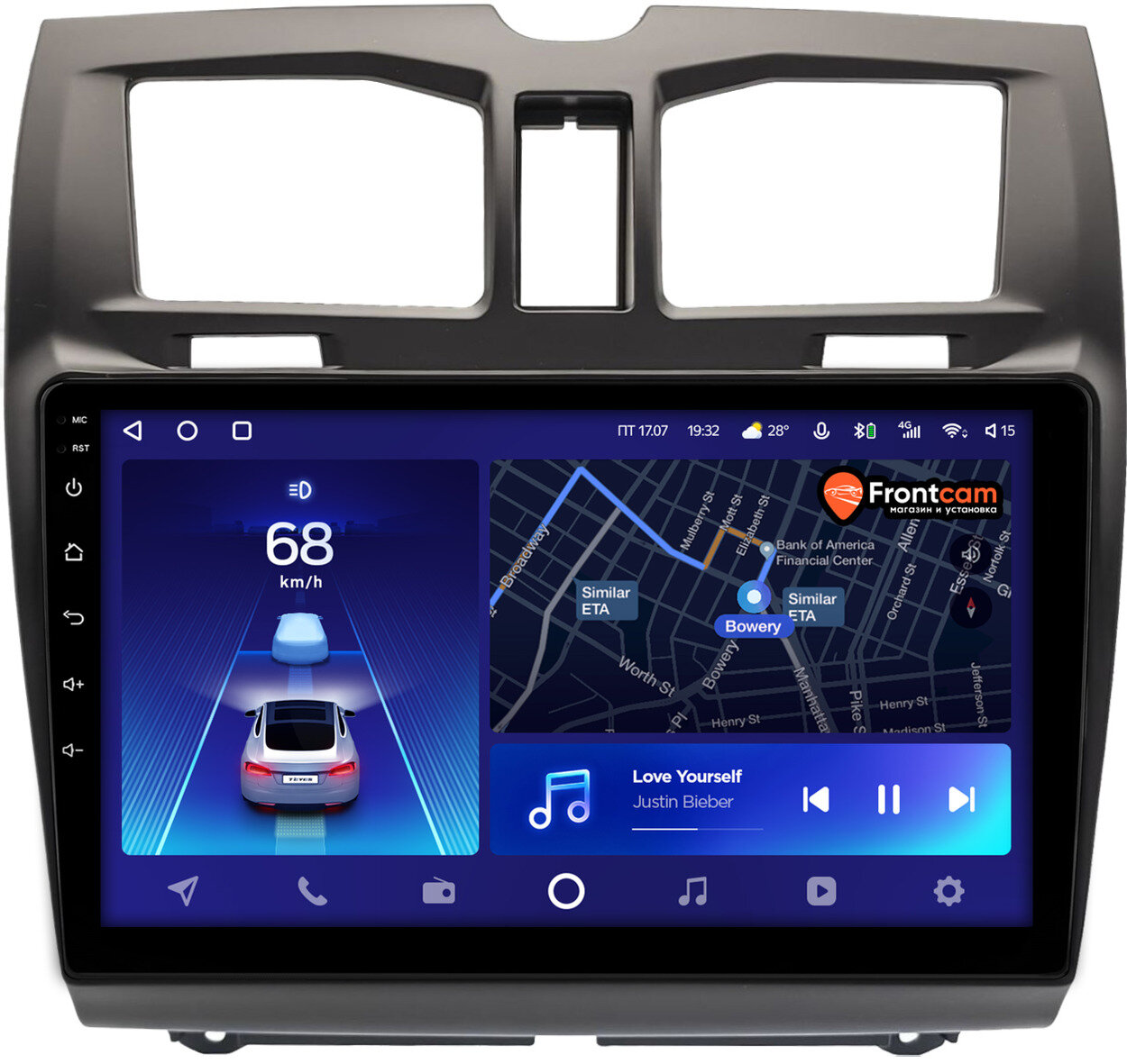 Штатная магнитола Teyes CC2 PLUS 6/128 9" RM-9-0497 Lada Kalina 2 2013-2018 Android 10 (4G-SIM, DSP, QLed)