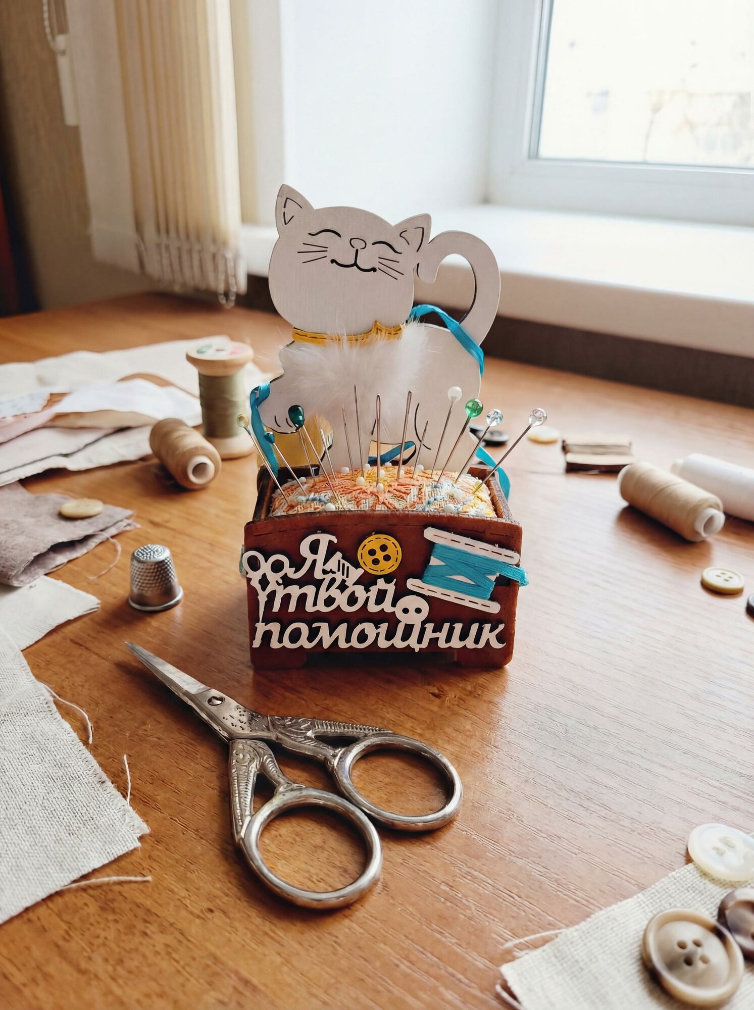 Набор для вышивания шовчиками Ниточка-рисует по канве Рукодельный уголок_6