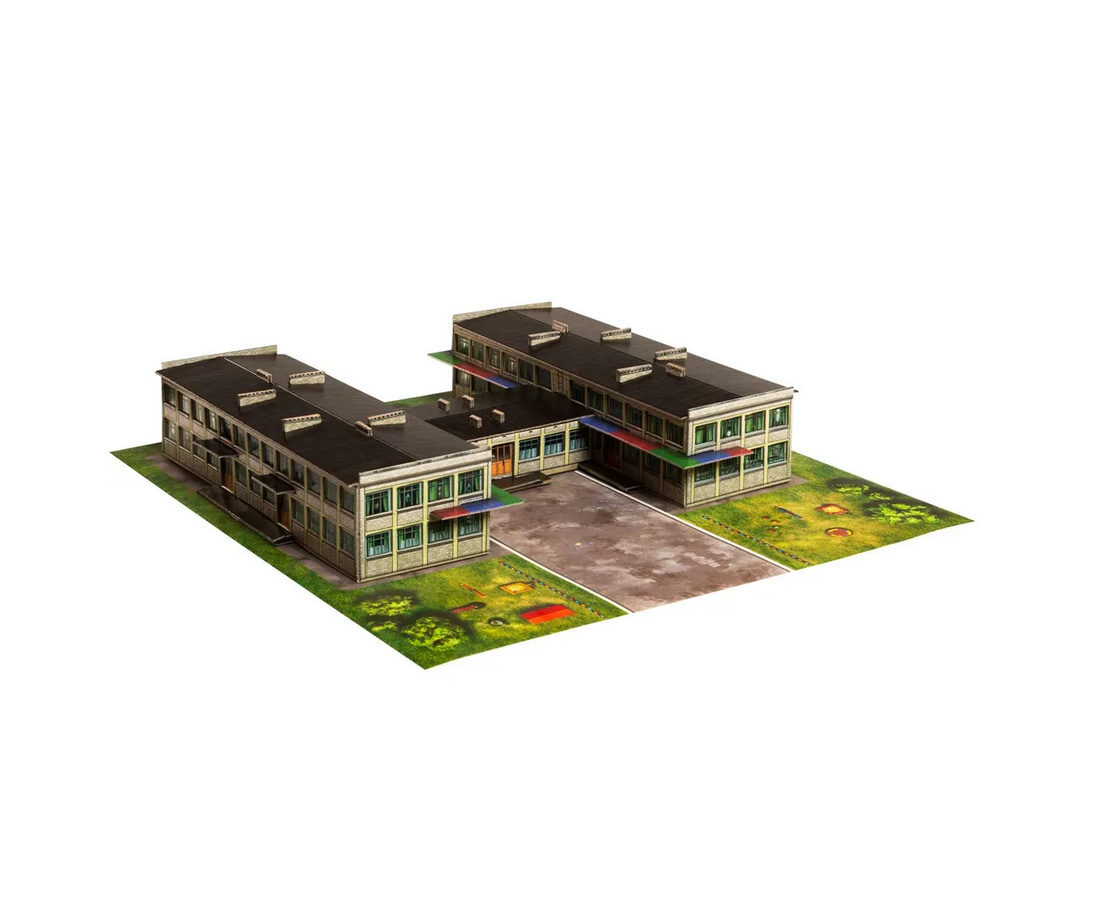 Сборная модель из картона Детский сад летом 783-2