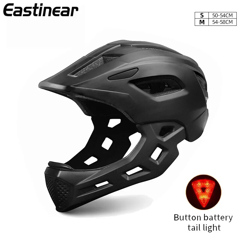 Eastinear детский велосипедный шлем чернoй S(50-54CM), Black
