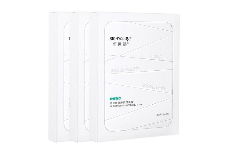 Маска тканевая женская BIOHYALUX Barrier White Gauze, 3 шт.