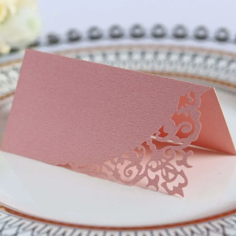 Свадебные карточки для рассадки 10 шт. Розовый, pink