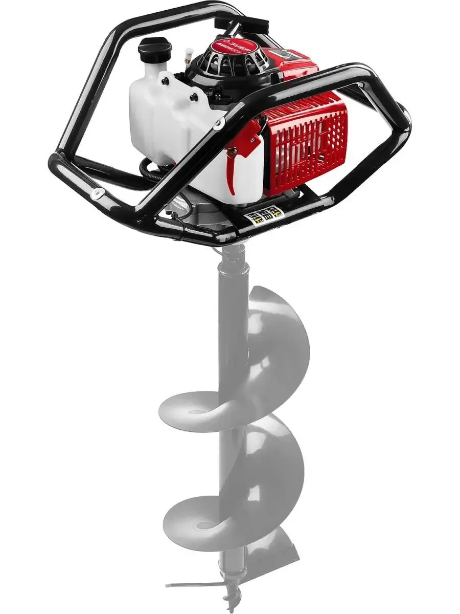 Мотобур ЗУБР МБ2-300, мощность 2,4 кВт, двухтактный двигатель, бензиновый, 71 куб. см