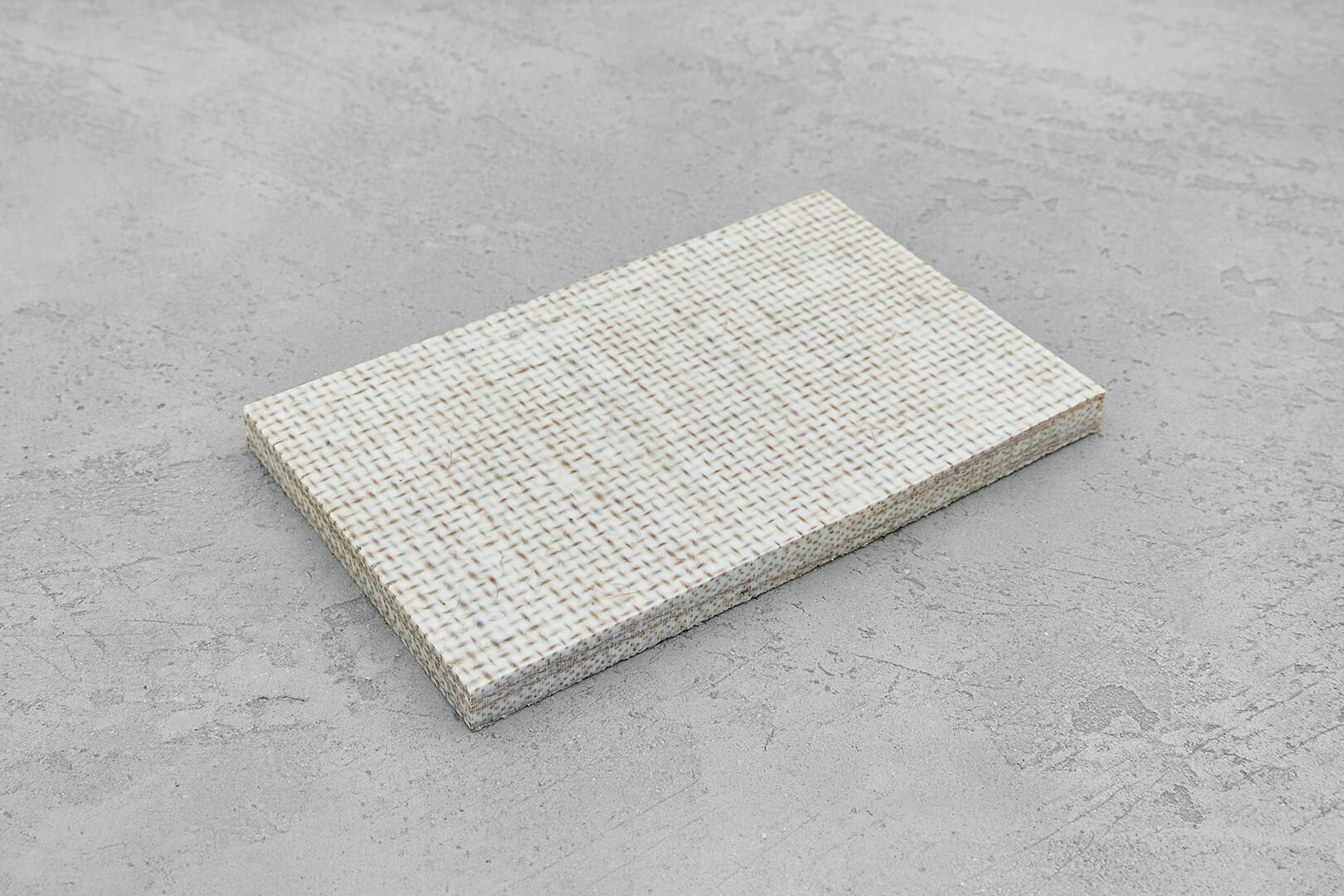 Джутовая микарта, плашка 130x80x8(+)мм белая