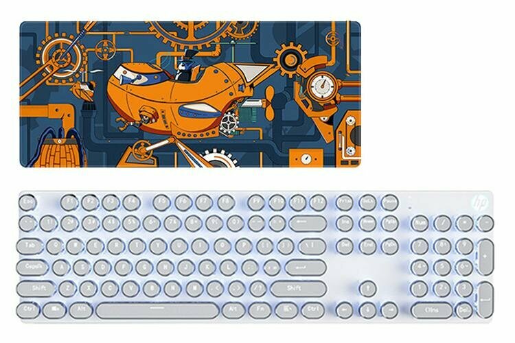 Клавиатура унисекс HP 5808318, Blue Switch, +Extra Large Gaming Mouse Pad