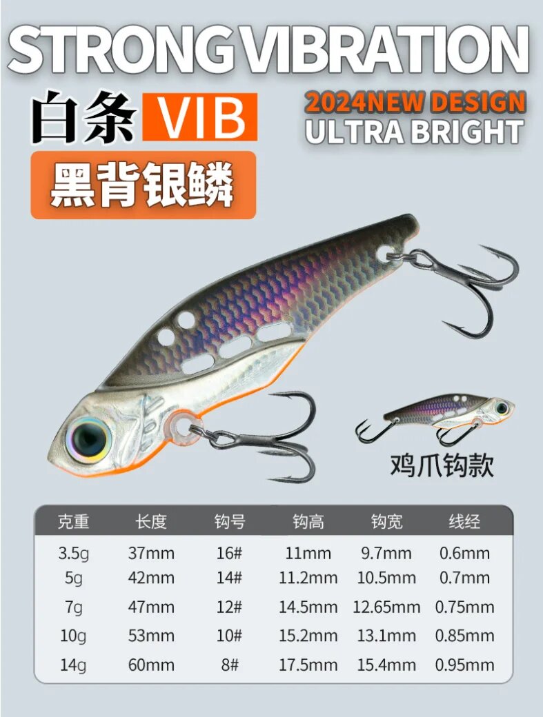 Nunatak Metal VIB приманка, 5г-14г, A-07