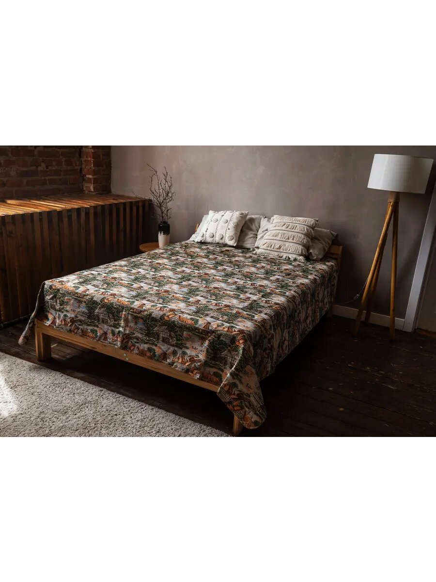 Покрывало на кровать и диван 180х200 см. гобелен