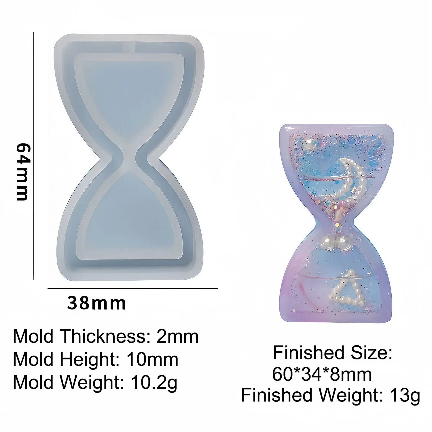 Силиконовая форма Hourglass для песочных часов
