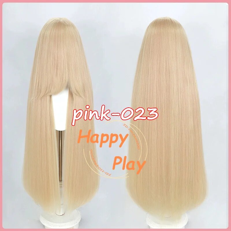 Синтетический парик для косплея розовый 500г 100см 100cm Pink-023