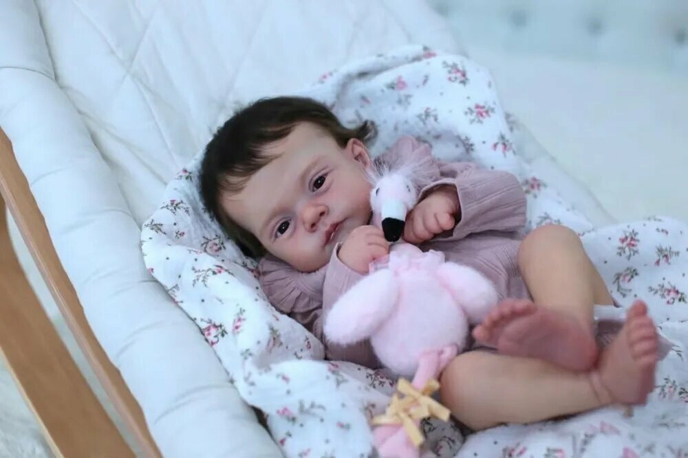 NPK Reborn Baby Dolls 19-дюймовая милая мягкая виниловая реалистичная кукла-младенец
