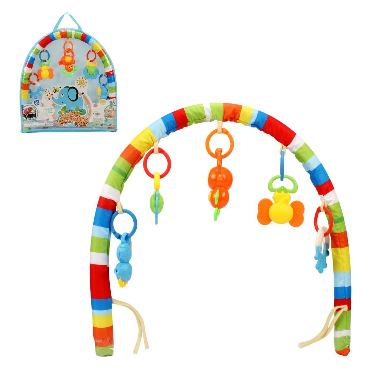 Игровая дуга для коврика, универсальная, с подвесными игрушками, 47,5 см