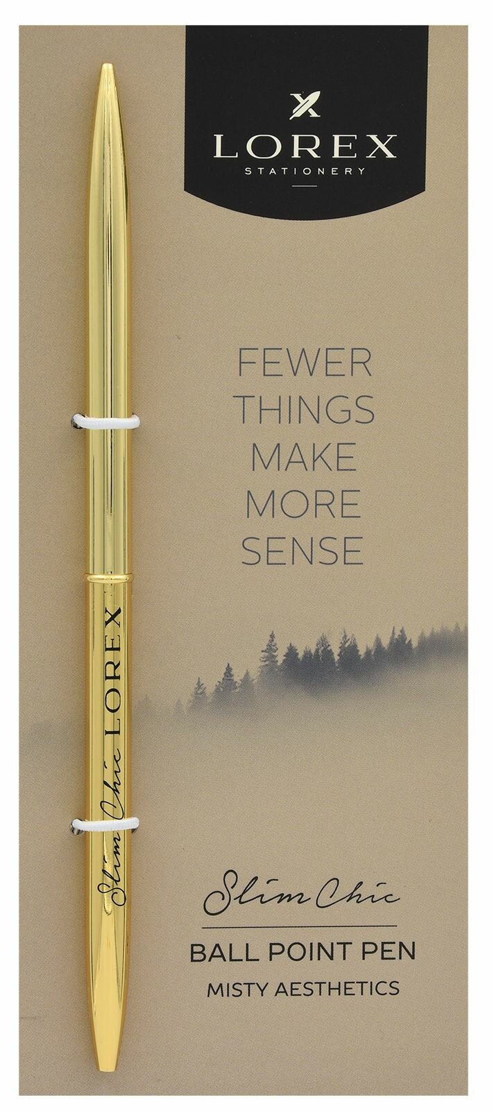 Ручка LOREX Slim Chic CONTOUR LOVE, шариковая, синие чернила, в индивидуальной упаковке 1 шт