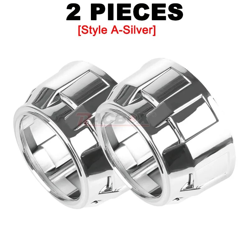 2 шт. Защитные колпаки для фар 2.5" Silver A
