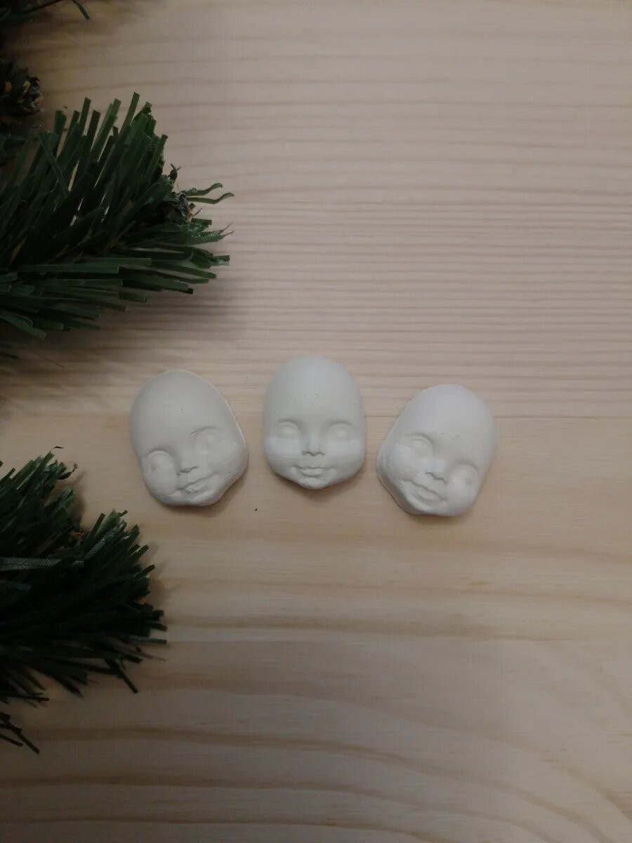 Лицо для ватной игрушки, 3 шт в наборе.