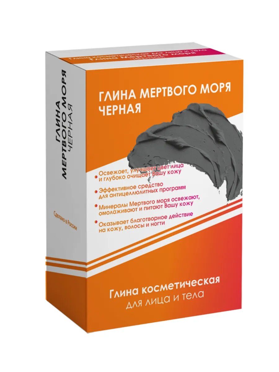 Черная глина мертвого моря, порошок, 100 г, 1шт.
