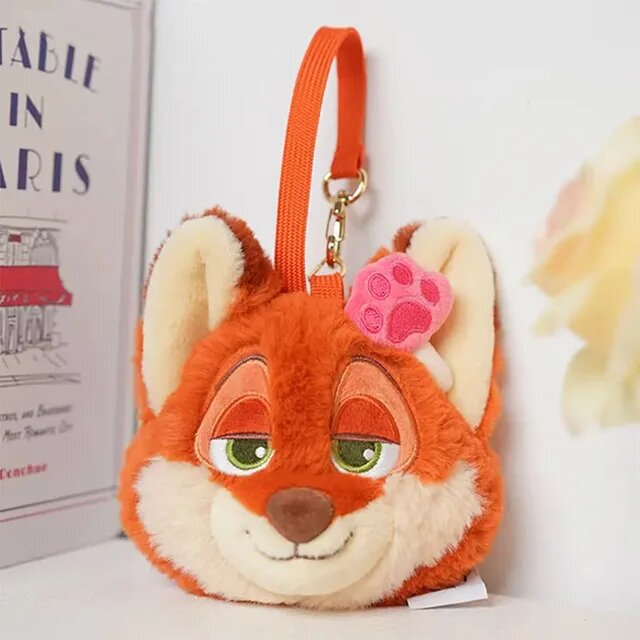 Брелок для рюкзака "Zootopia", с кошельком, ПВХ, леопардовая расцветкаКлючи Ник