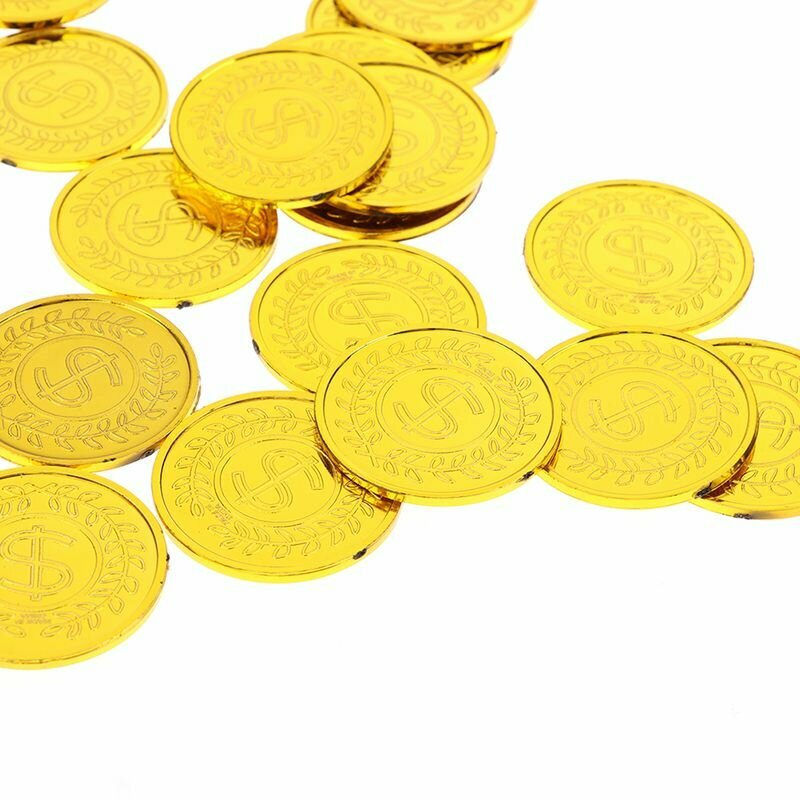100 мешок пиратского реквизита имитационных монет
