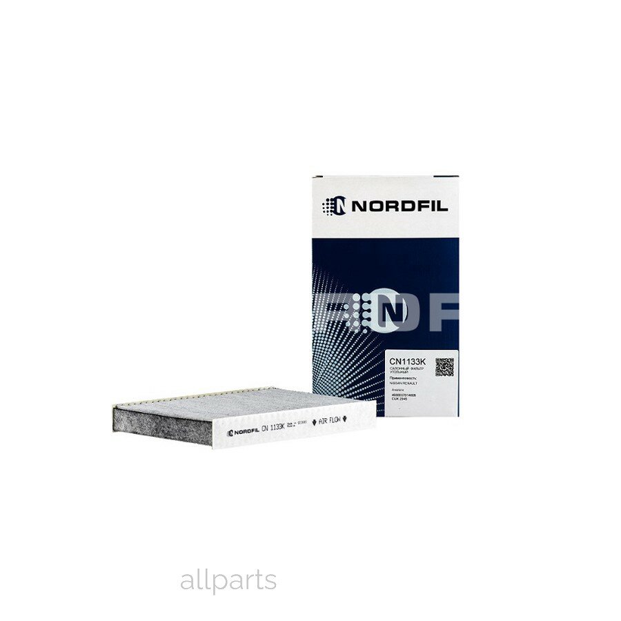 NORDFIL CN1133K Фильтр салона угольный Nissan Kubistar Renault Clio II Kangoo Megane I Symbol