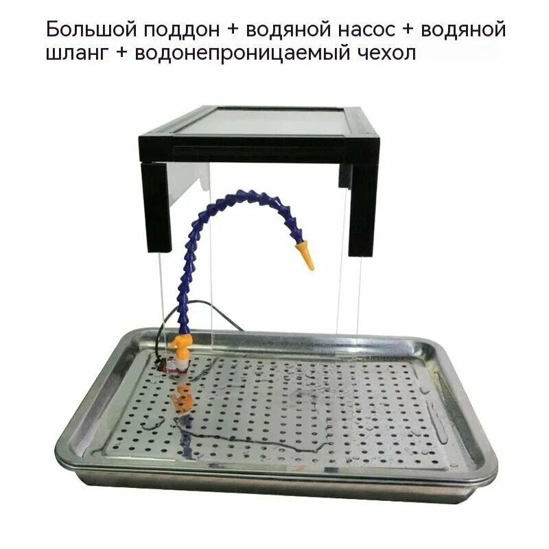 Водоциркуляционный пылезащитный кожух для настольных шлифовальных машин и гравировальных станков, водонепроницаемый кожух для резки нефрита