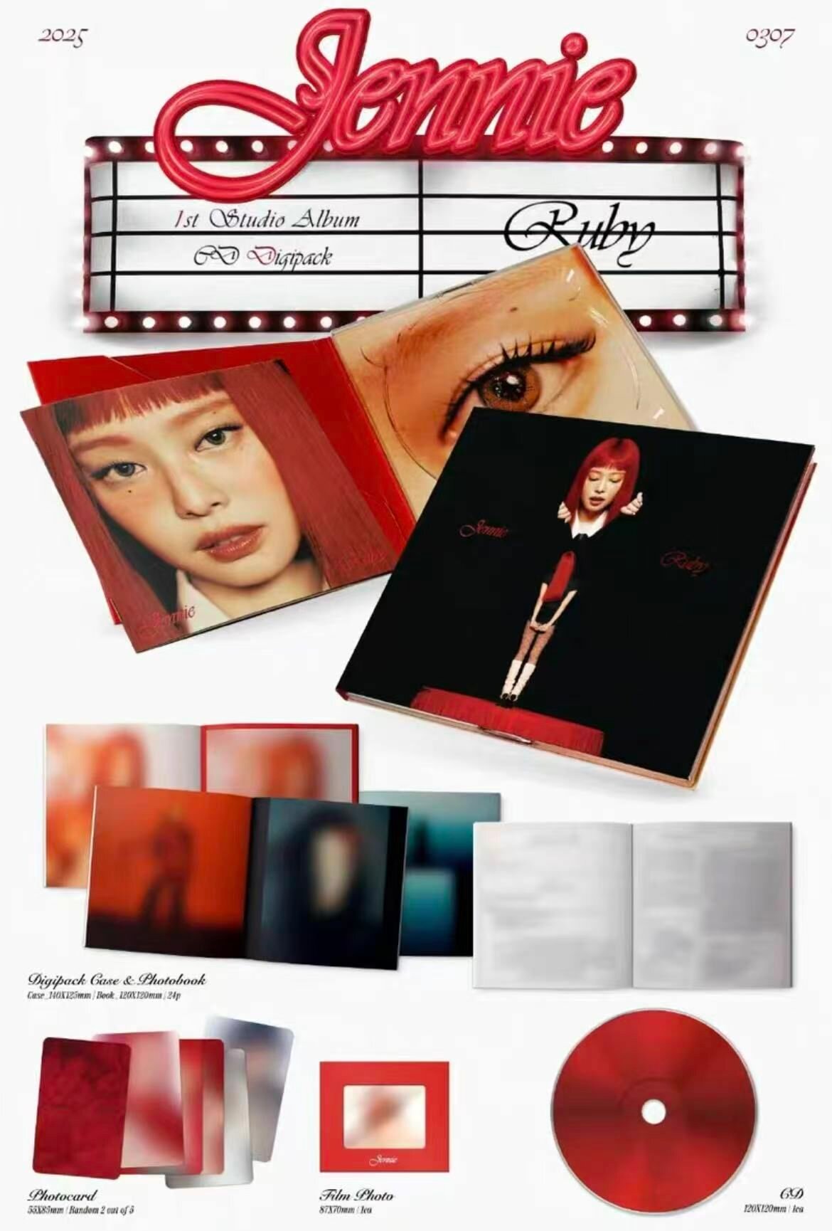 Альбомы JENNIE - The 1st Studio Album Ruby CD