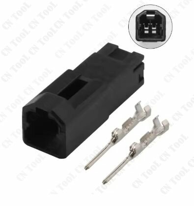 Разъём 2-pin 174057-2/174056-2 для твитера (динамика) Suzuki и Mazda — соединитель для замены в салон