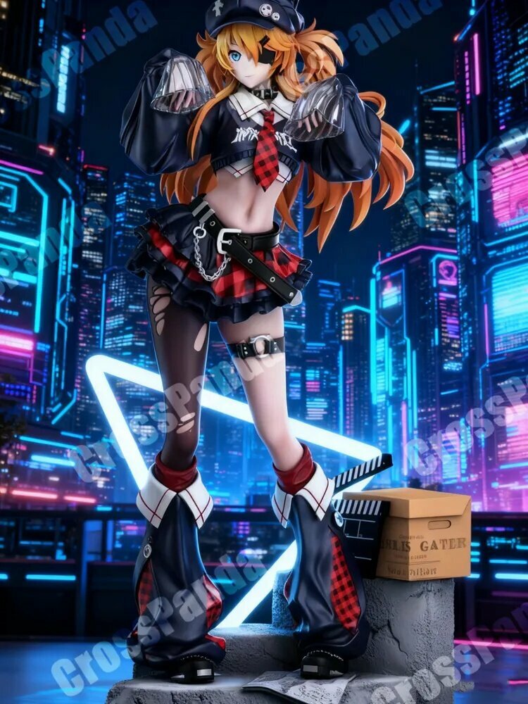 Фигурка Аска Лэнгли Evangelion, эксклюзивная лимитированная, коллекционная, милый чиби-34cm