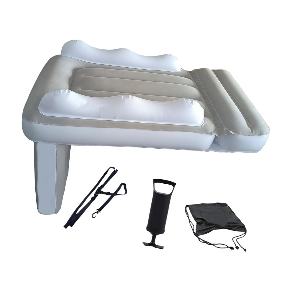 Легкая Надувная Кровать Для Ребенка с Эргономичной Поддержкой И Водонепроницаемой Надувной Кроватью-Самолетом, Которую Легко Чистить
