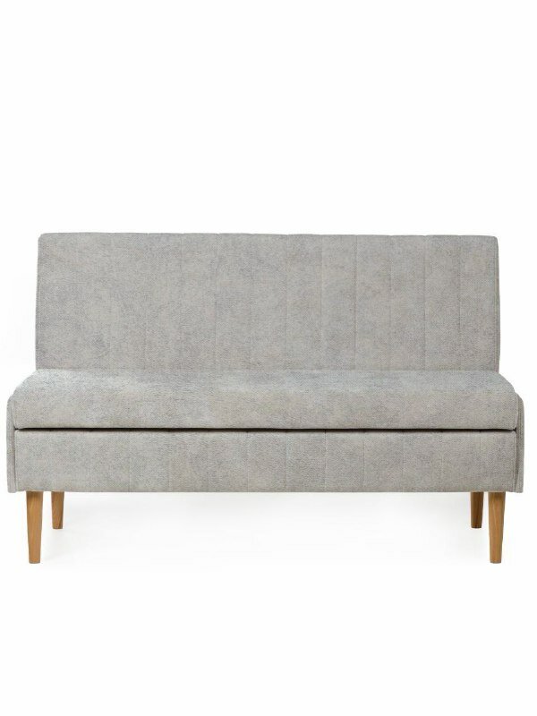 Диван на кухню маленький прямой, с ящиком, Ника, высокие деревянные ножки, 133х60х84 (ДхГхВ)