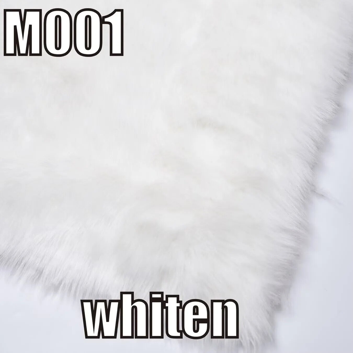Moonfur искусственный мех для рукоделия 4 см Белый, yard, m001 whiten