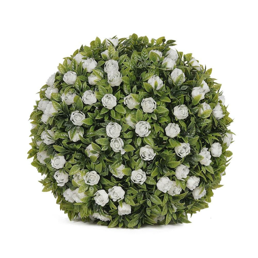 2 подвесных шара из искусственной травы для топиария, реалистичная модель искусственного растения, подвесной искусственный натуральный самшит для украшения дома, заднего двора, веранды, свадебного торжества.