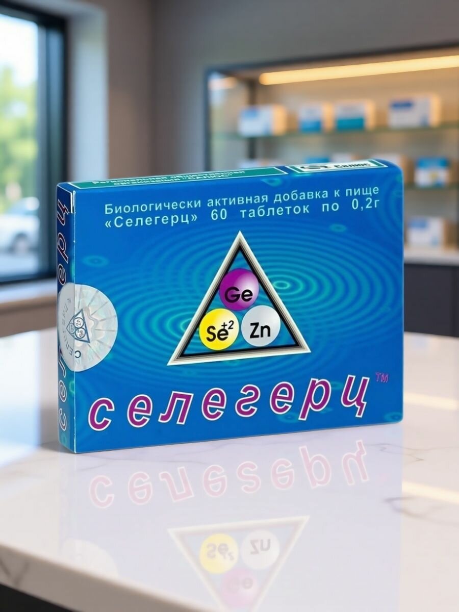 Селегерц, селен/германий/цинк, 60 таблеток