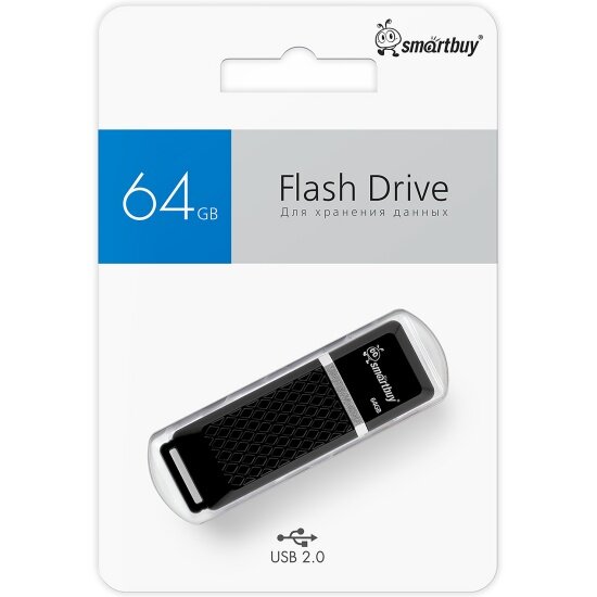 USB флешка Smartbuy 64Gb Quartz black USB 2.0