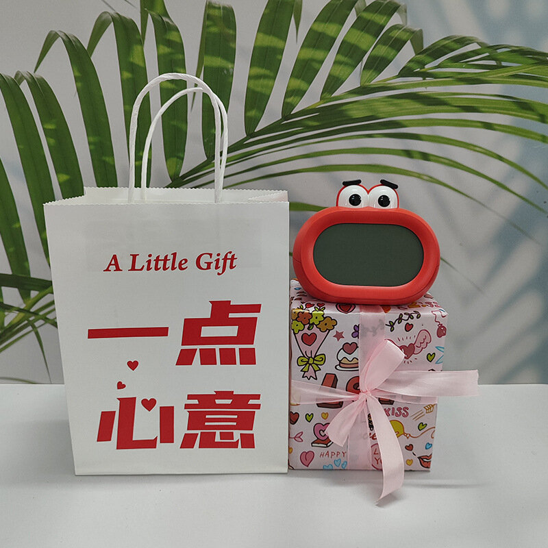 Будильник Big Mouth с USB-зарядкой, миниатюрные светящиеся электронные часы для прикроватной тумбочки, для студентов и детей, креативные бесшумные цифровые LED-часы для стола.