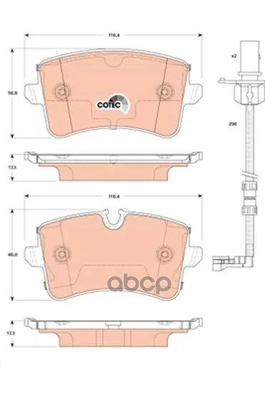 Колодки тормозные дисковые задн AUDI: A8 (4H_) 09 - TRW арт. GDB1867