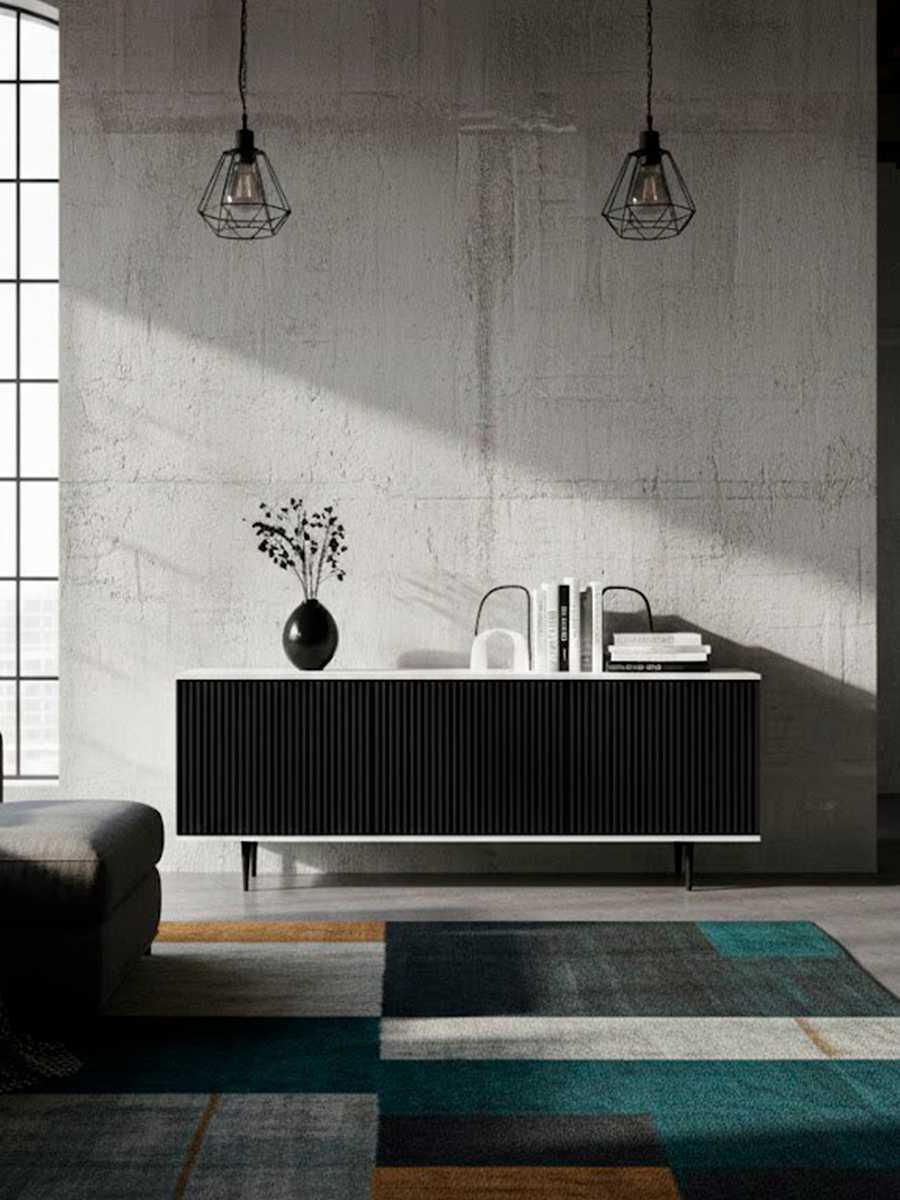 Тумба под телевизор на ножках "Бирмингем" V6, тумба ТВ напольная 163.4х40.7х60.6