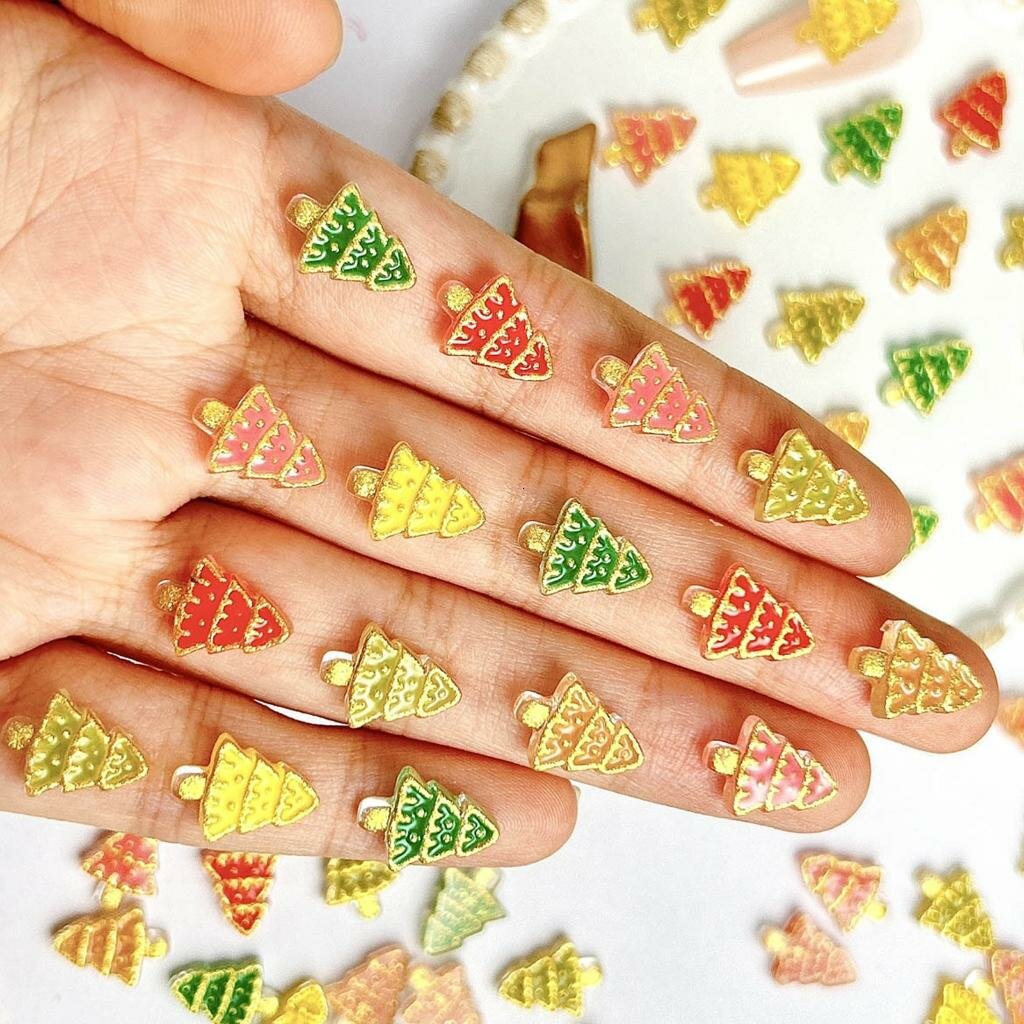 Набор из 20 рождественских шармов для ногтей