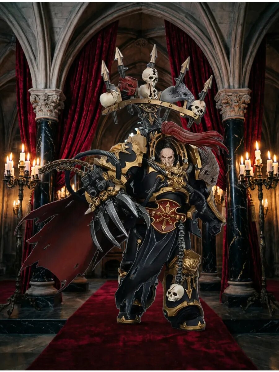 Abaddon the despoiler Black Legion фигурка JOYTOY Warhammer 40K